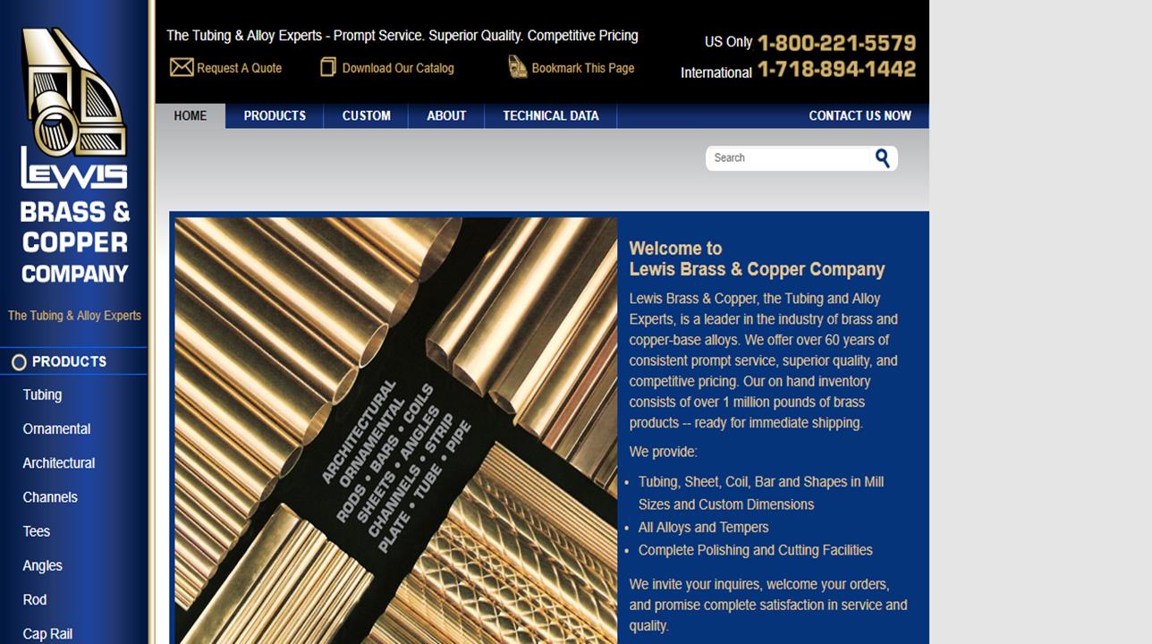 Lewis Brass & Copper Company, Inc. | Copper Brass Bronze