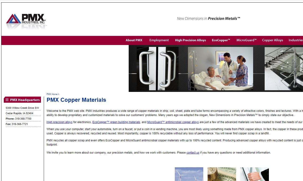 PMX Industries, Inc. | Copper Brass Bronze