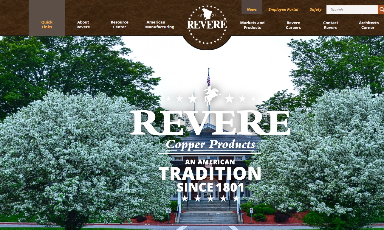 Revere Copper Products, Inc. | Copper Brass Bronze